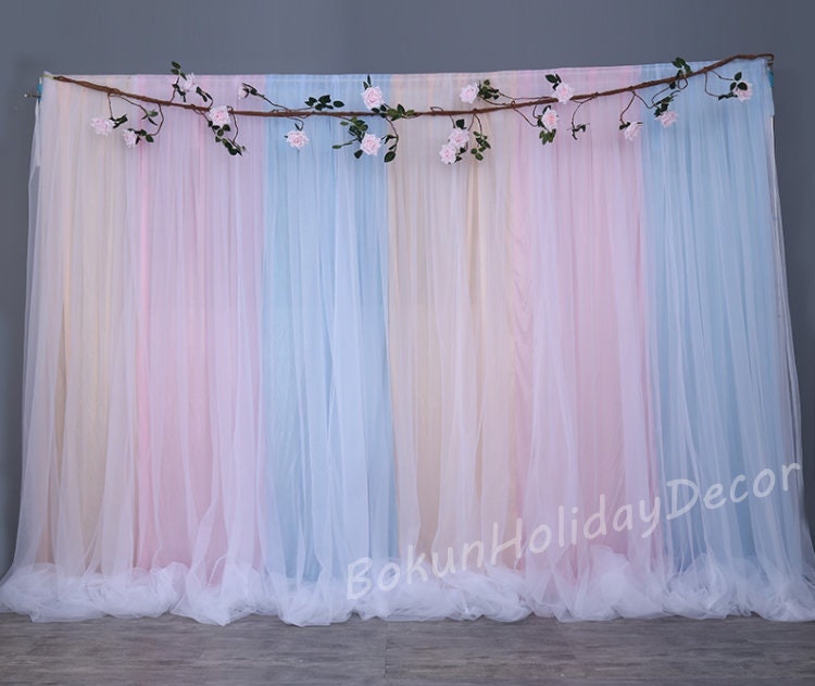 Tulle Backdrop for Bridal Shower Wedding Ceremony Backdrops | Etsy