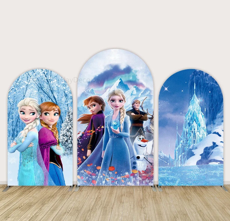 Winter Frozen Arch Cover Backdrops Cartoon Princess Disney - Etsy