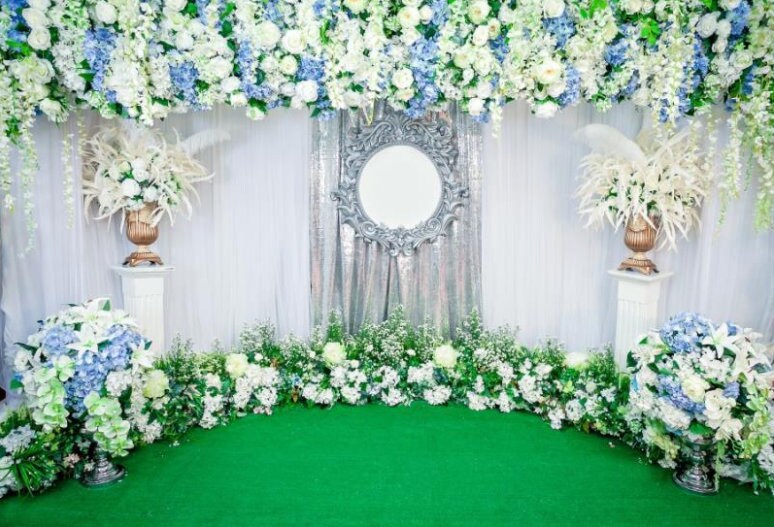 Plant Floral Wedding Flowers Wall Photography Backdrop - Etsy