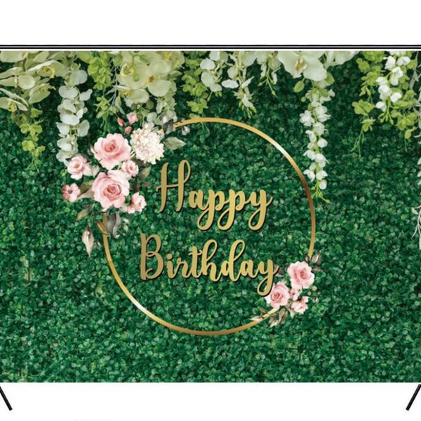 Sage Green Birthday Banner - Etsy