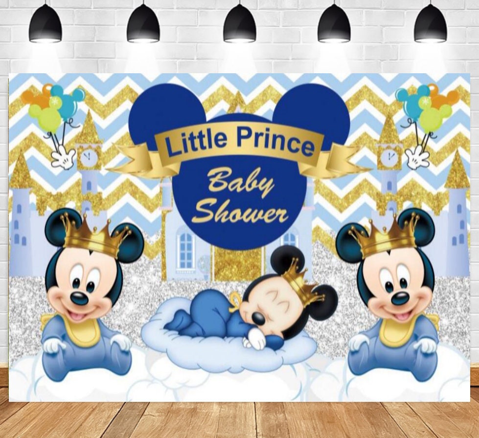 Baby Shower Backdrop Little Prince Birthday Photography Backdrops ...
