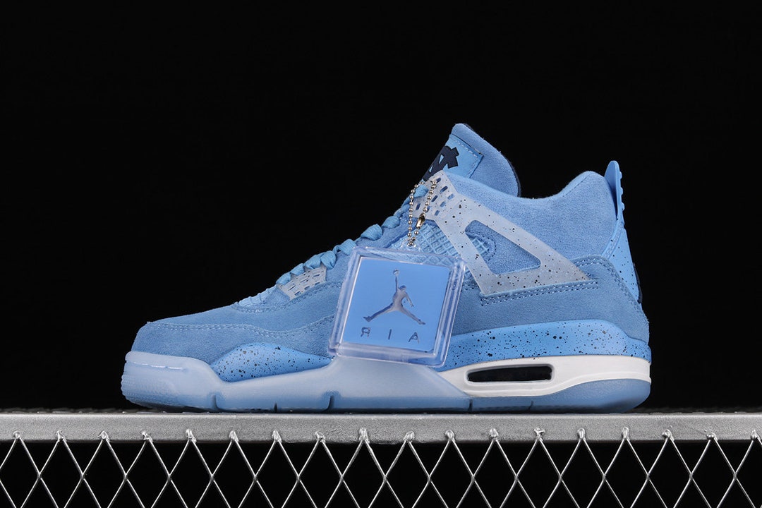 Custom Jordan 4 Retro UNC PE Blue Sneaker for Men for Women - Etsy