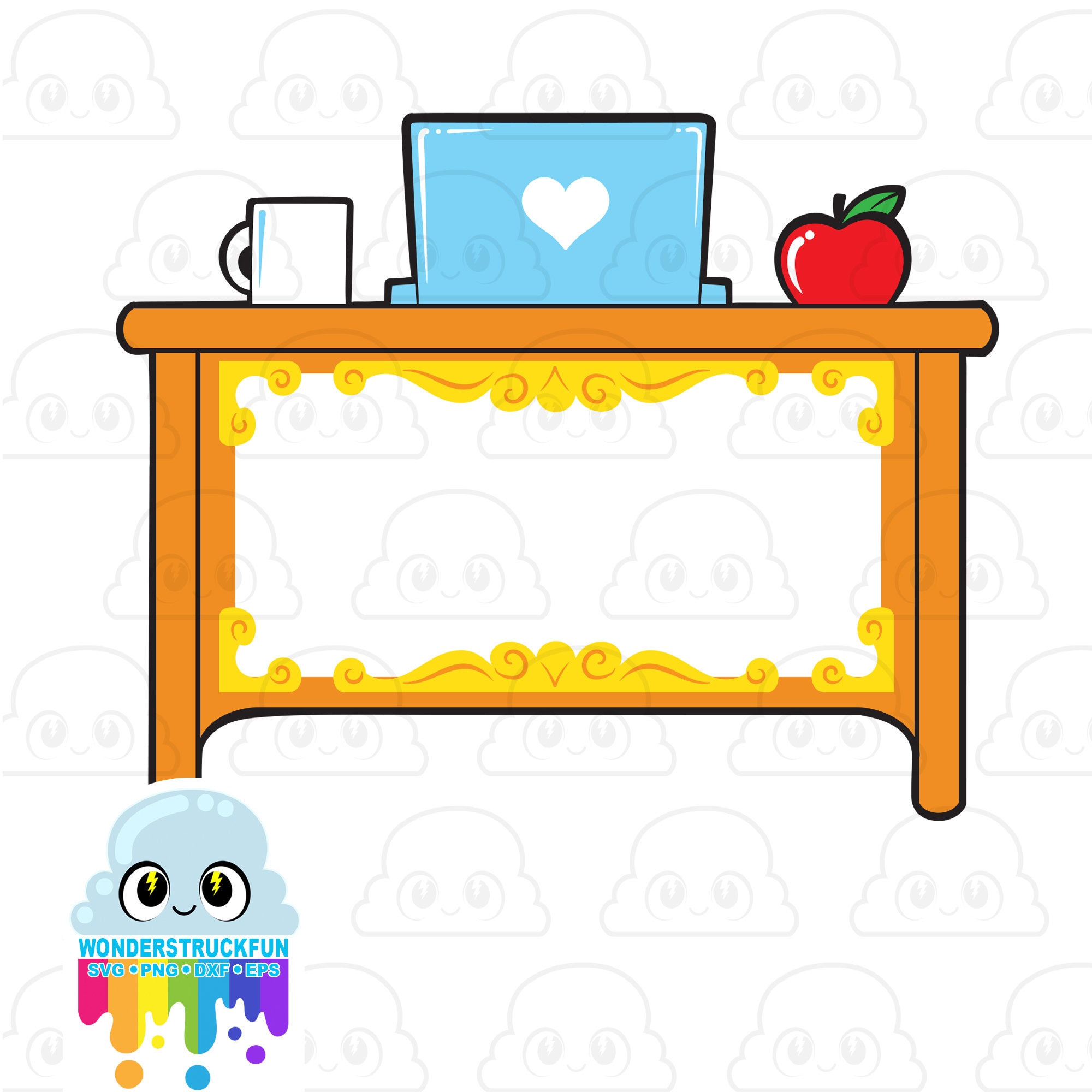 Teachers Desk Clipart