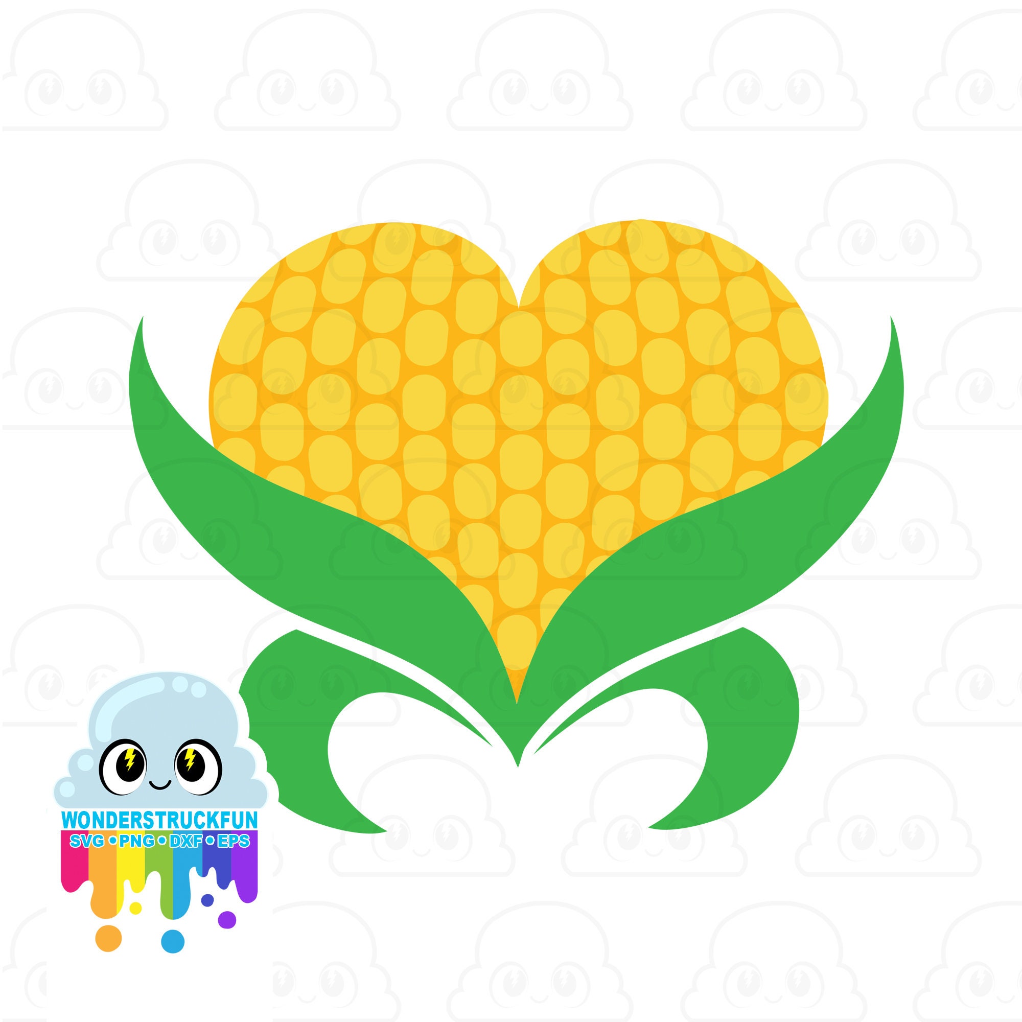 Corn Heart SVG, Heart Cut File, Family Shirts, Kawaii, Cute Shirt ...