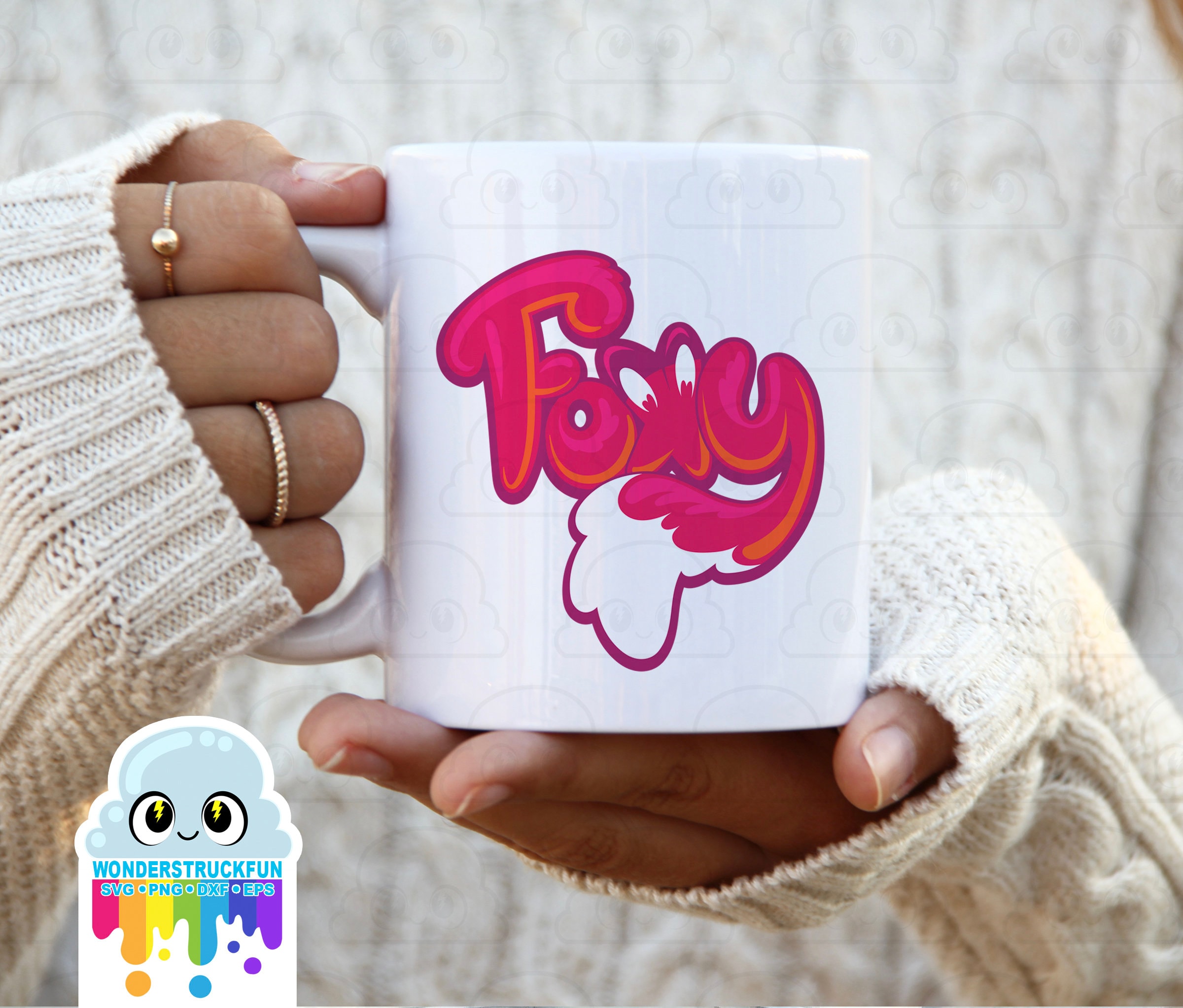 Foxy Text SVG, Fox Cut File, Family Shirts, Kawaii, Cute Shirt Design ...