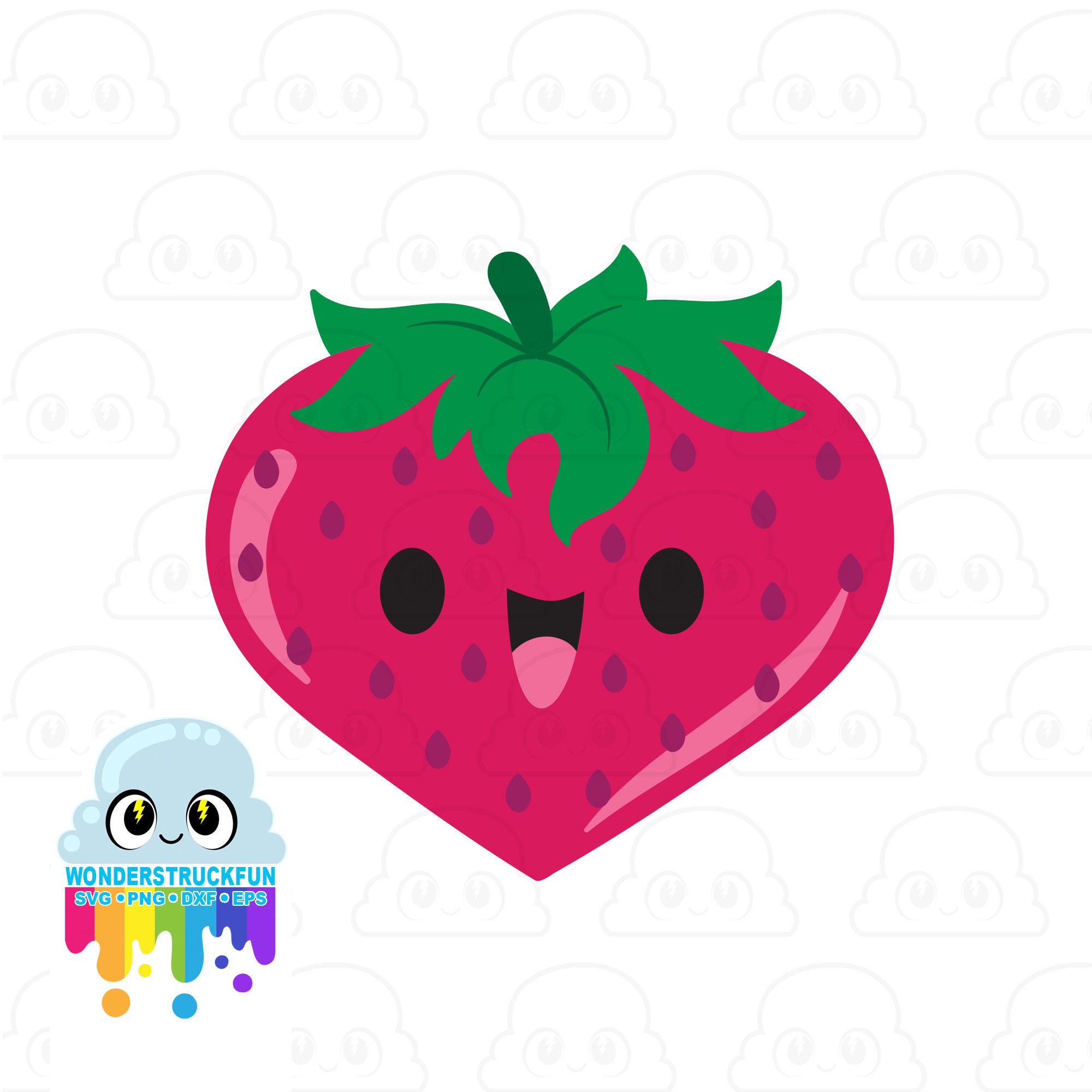 Strawberry Heart SVG, Heart Cut File, Family Shirts, Kawaii, Cute Shirt ...
