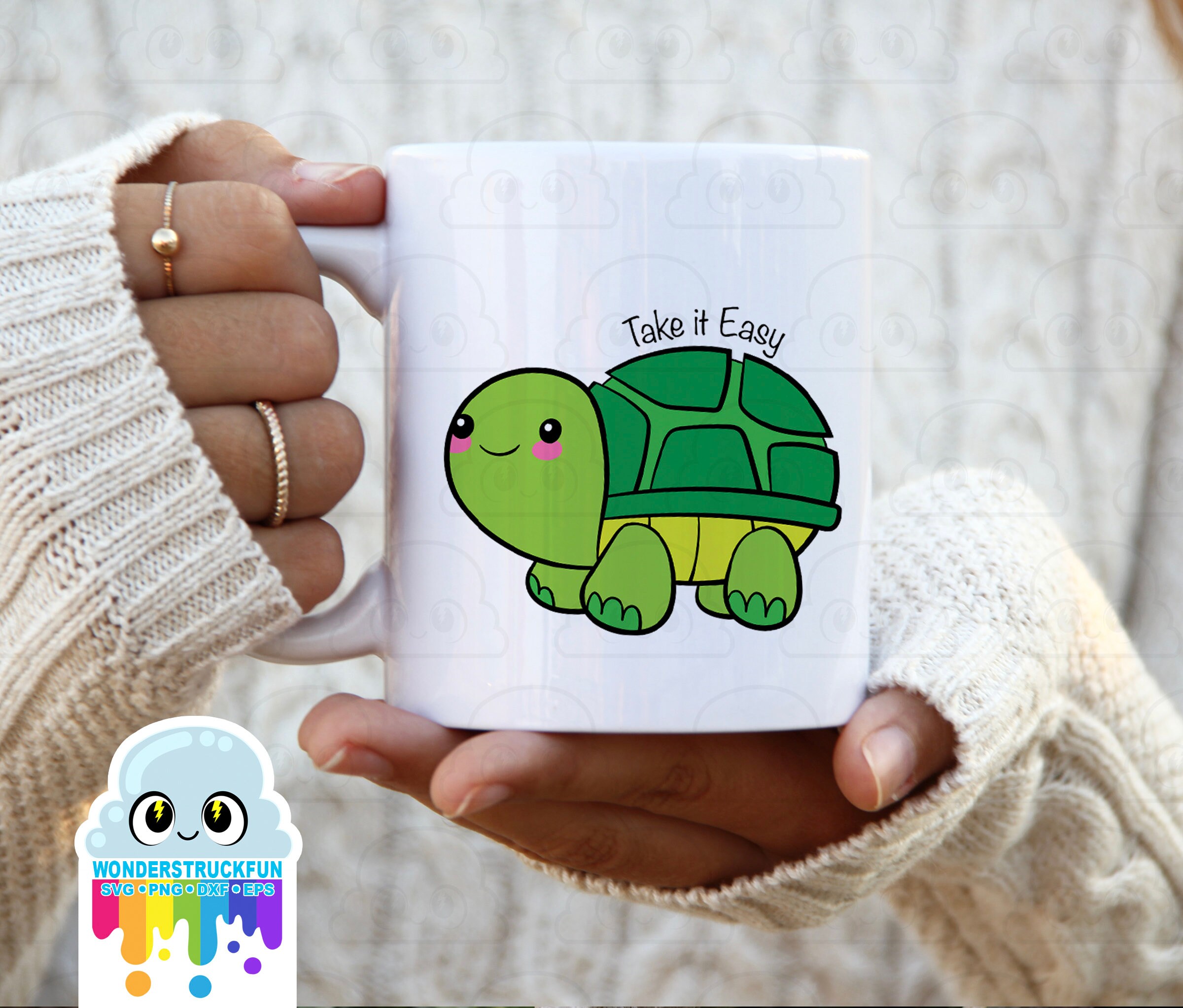 Turtle Take It Easy SVG, Turtle Cut File, Sayings, Pets, Animal, Family ...