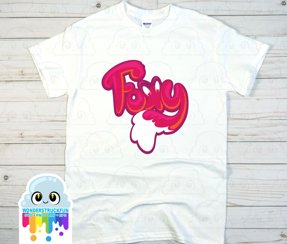 Foxy Text SVG, Fox Cut File, Family Shirts, Kawaii, Cute Shirt Design ...