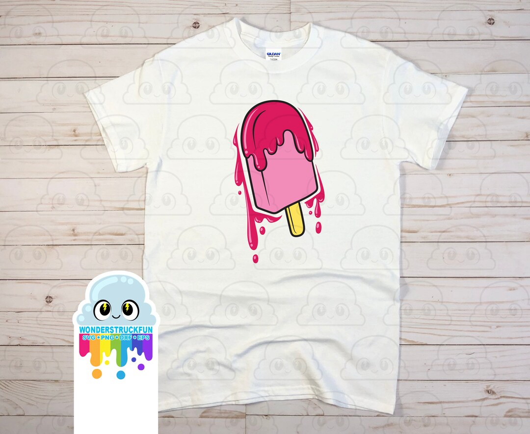 Drippy Ice Pop SVG, Popsicle Cut File, Family Shirts, Graffiti, Cute ...