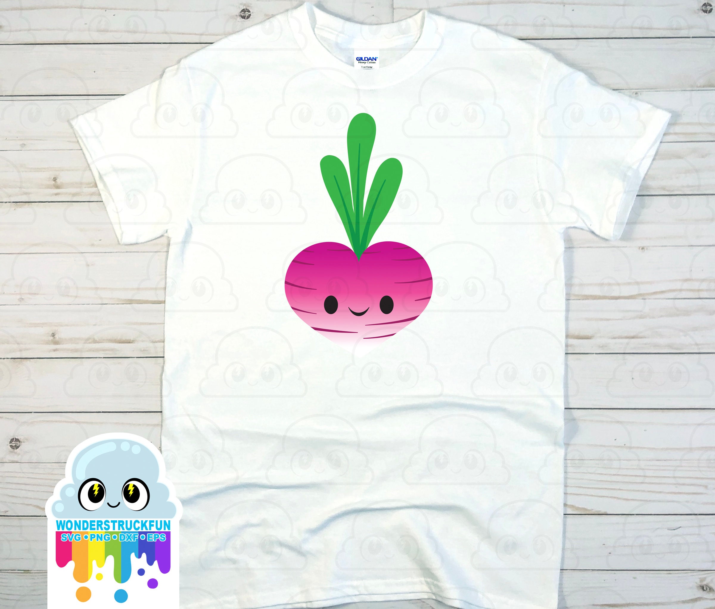 Radish Heart Cutie Eps SVG PNG Dxf Cut File and Graphic - Etsy