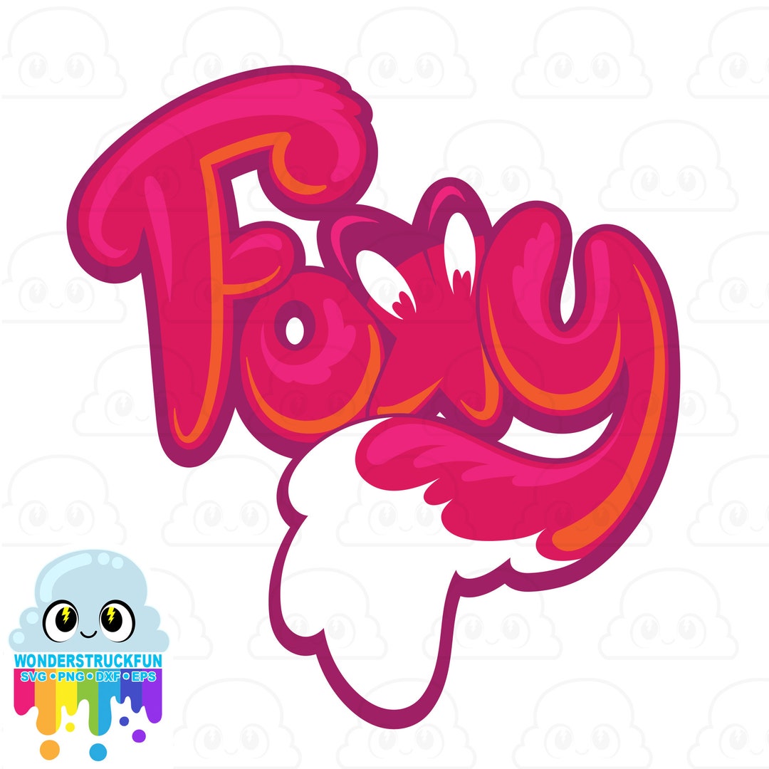 Foxy Text SVG, Fox Cut File, Family Shirts, Kawaii, Cute Shirt Design ...