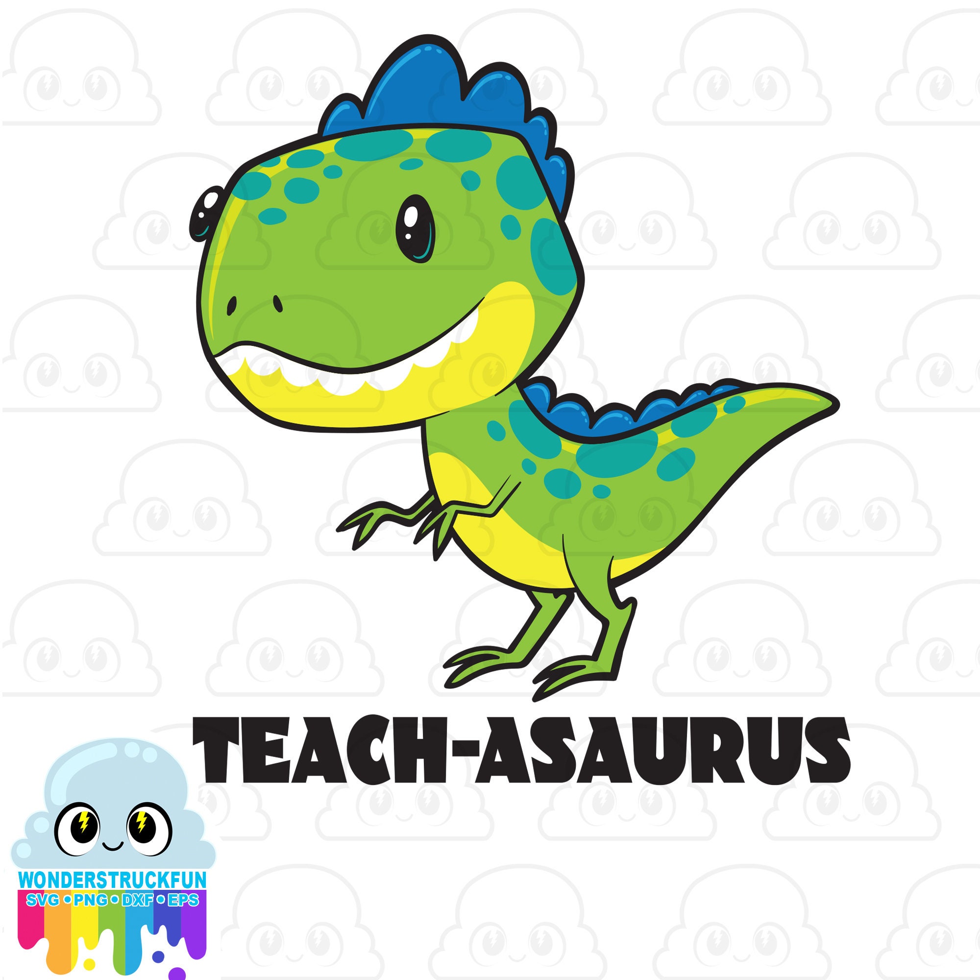 Teach-asaurus Dino SVG, Teacher T-rex Cut File, Teacher Shirts, Dino ...