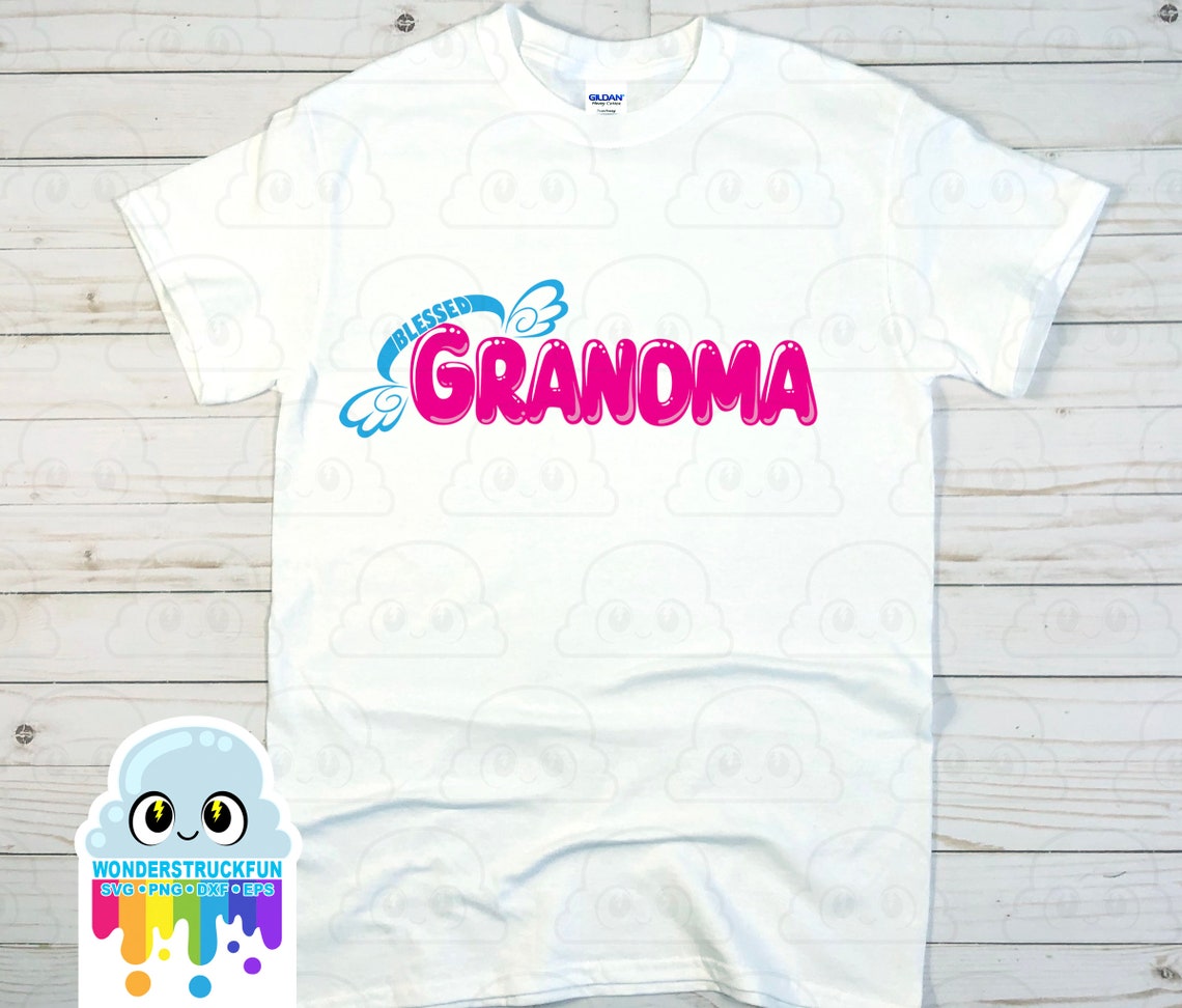 Blessed Grandma SVG, Grandma Cut File, Family Shirts, Grandmother ...