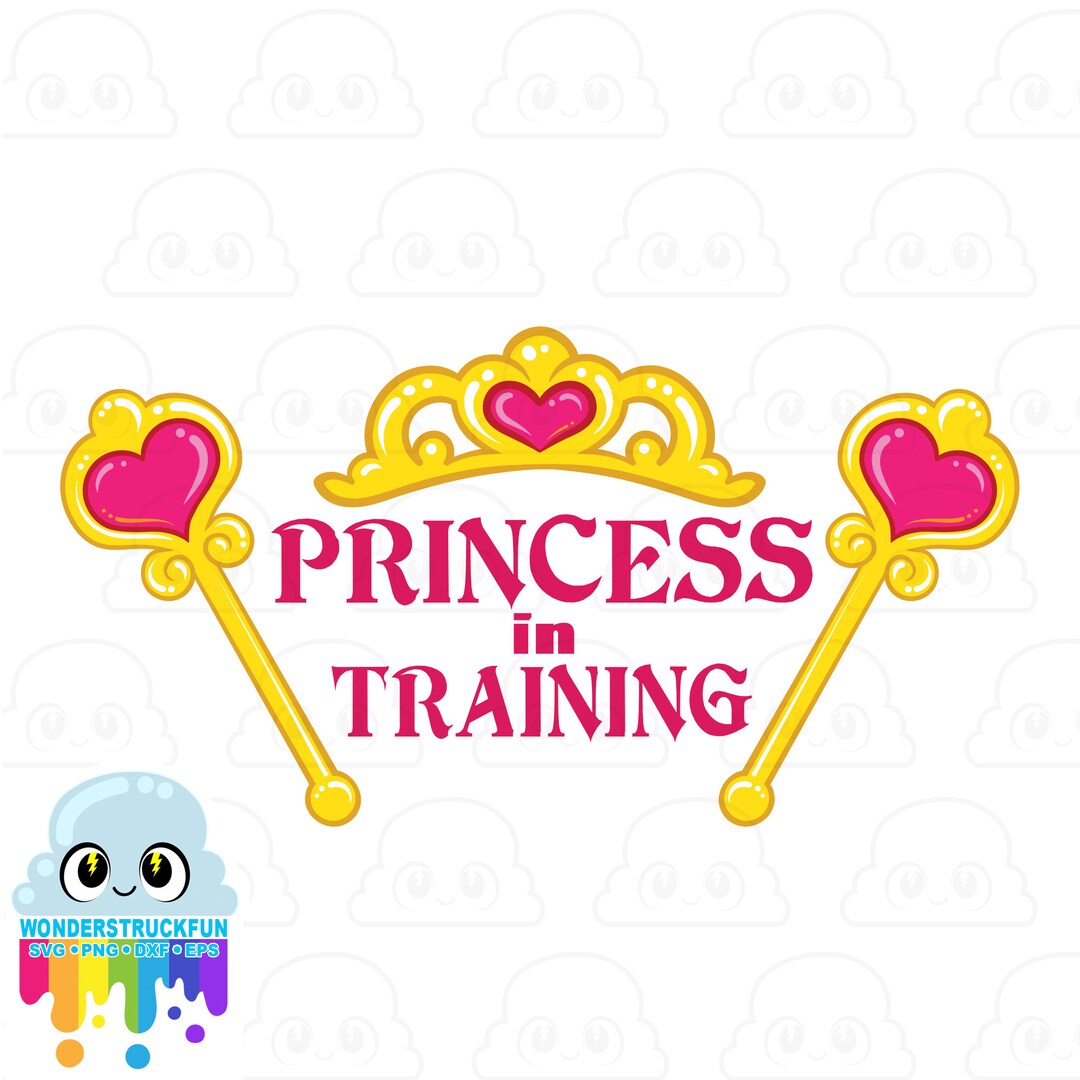Princess in Training SVG, Princess Cut File, Family Shirts, Kawaii ...