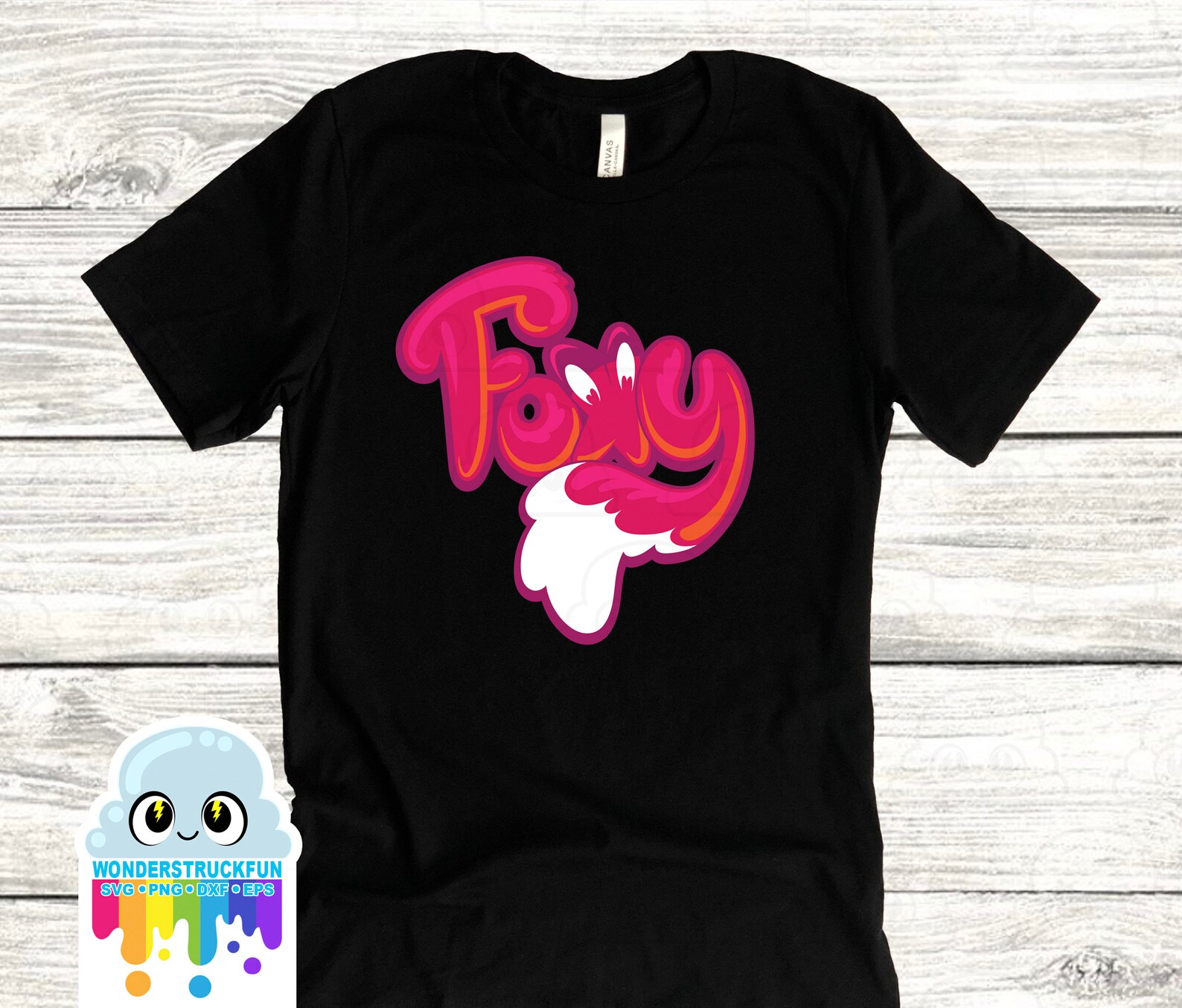 Foxy Text SVG, Fox Cut File, Family Shirts, Kawaii, Cute Shirt Design ...