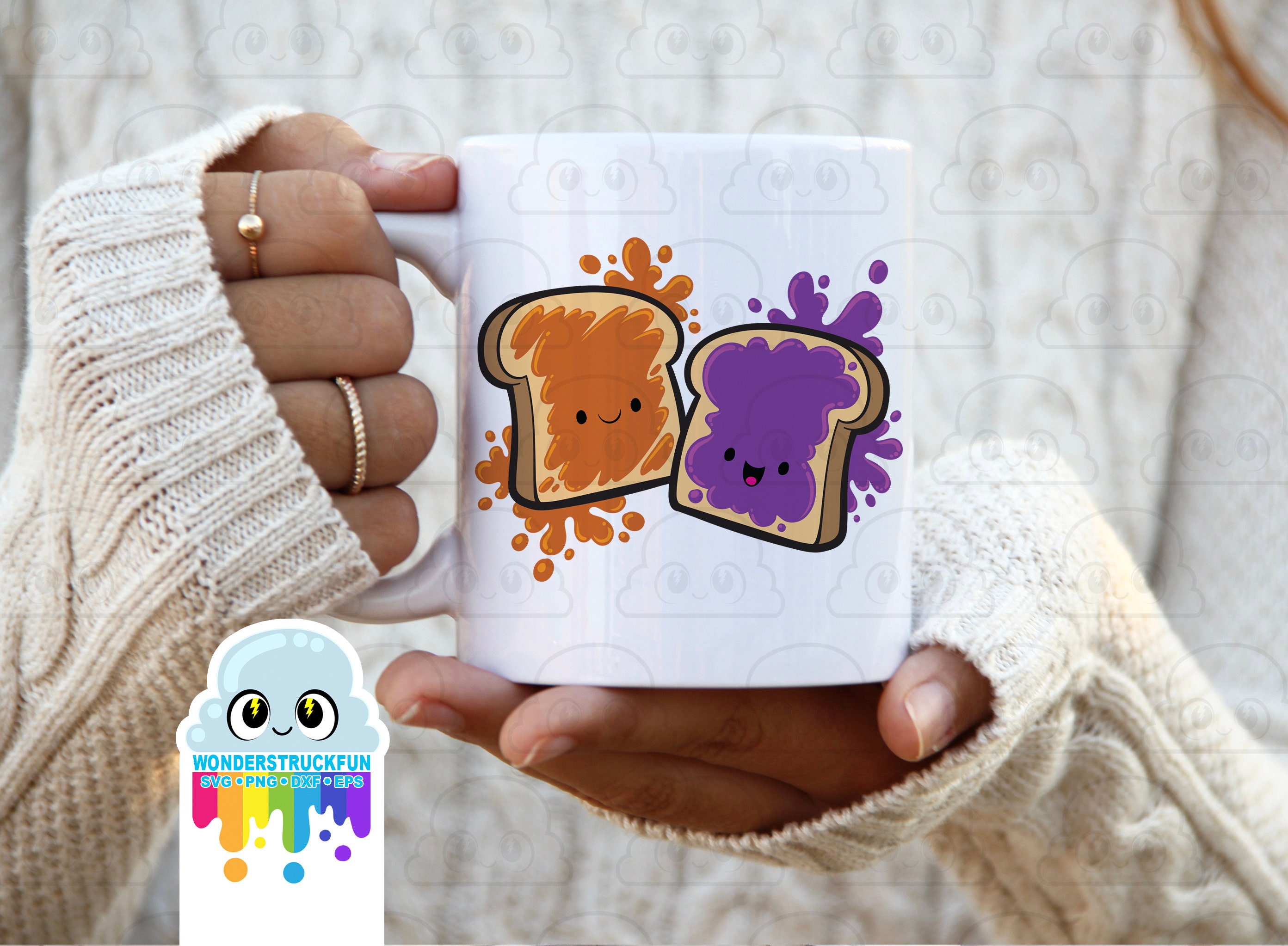PB&J Besties SVG, Peanut Butter Jelly Toast Cut File, Family Shirts ...