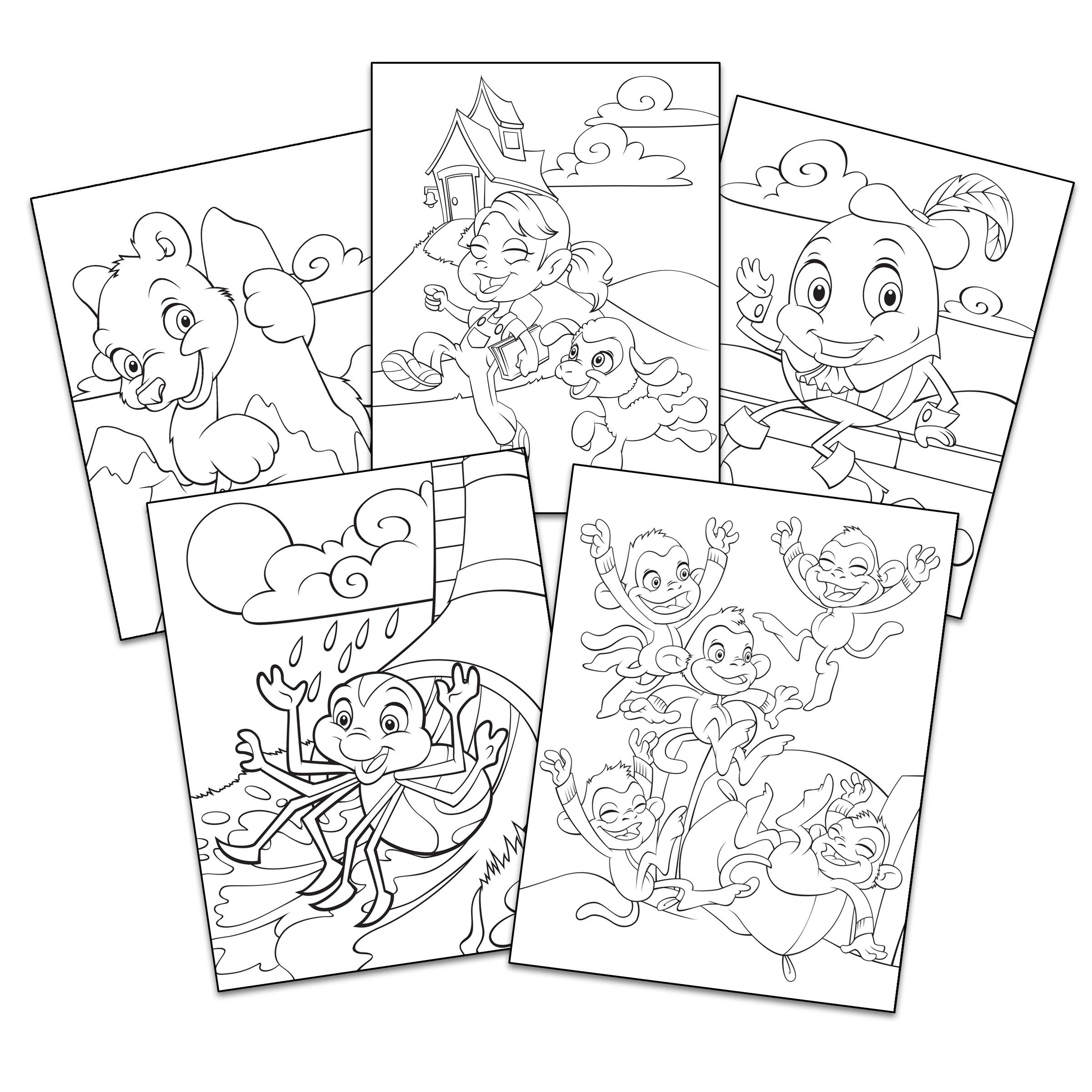 Kids Coloring Pages Of Popular Nursery Songs Etsy Kids Coloring Pages Of Popular Nursery Songs Etsy