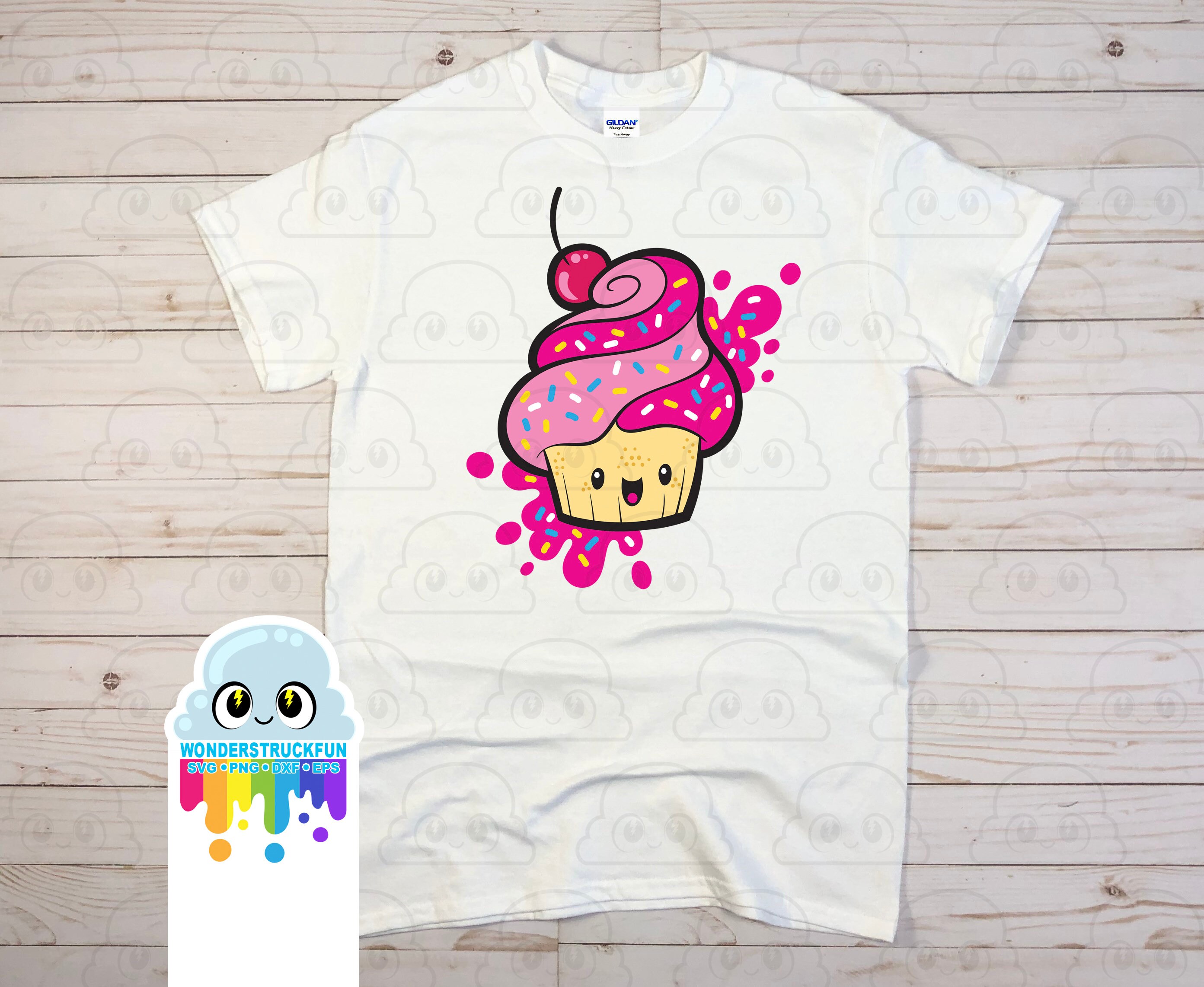 Cupcake Cutie Splat SVG, Cupcake Cut File, Family Shirts, Kawaii, Cute ...