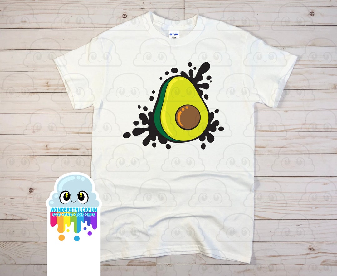 Avocado Splat SVG, Avocado Cut File, Family Shirts, Kawaii, Cute Shirt ...