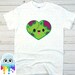 Halloween Heart Zombie SVG, Heart Cut File, Family Shirts, Kawaii, Cute ...