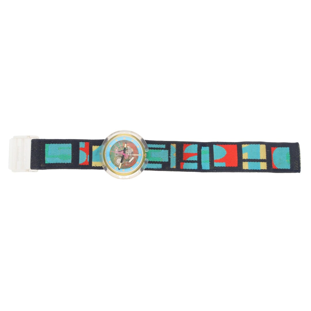 Swatch Vintage POP Watch W/ Elastic Band - Etsy