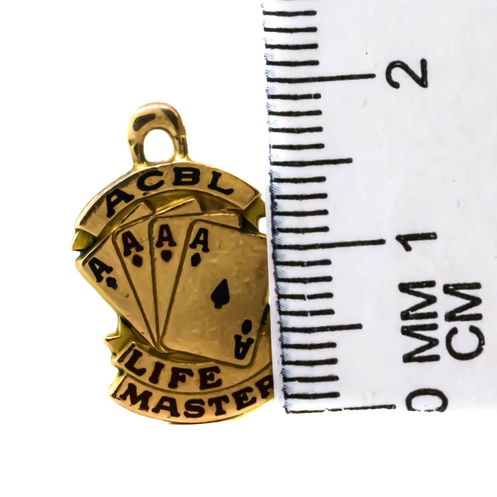 Vintage 10K Gold Life Master ACBL Cards Pendant | Etsy