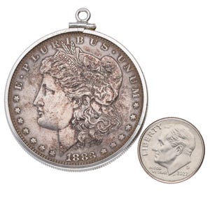 1883 Antique E Pluribus Unum Morgan Silver Dollar Pendant - Etsy