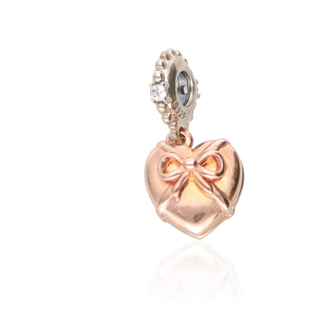 Pandora Rose Retired Brazilian Heart Dangle Charm – “te Amo” Locket, Cz ...