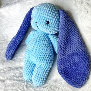 Blue Bunny Amigurumi Rabbit Plush // New Baby Gifts // Baby Room ...