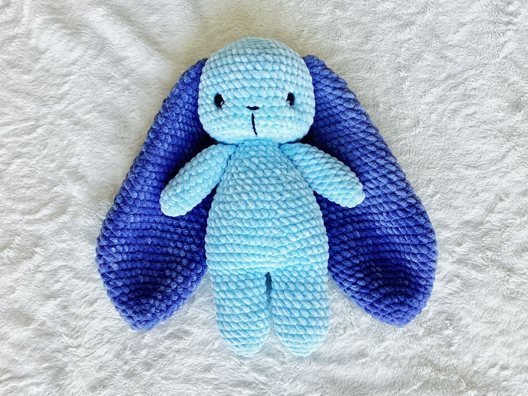 Blue Bunny Amigurumi Rabbit Plush // New Baby Gifts // Baby Room ...