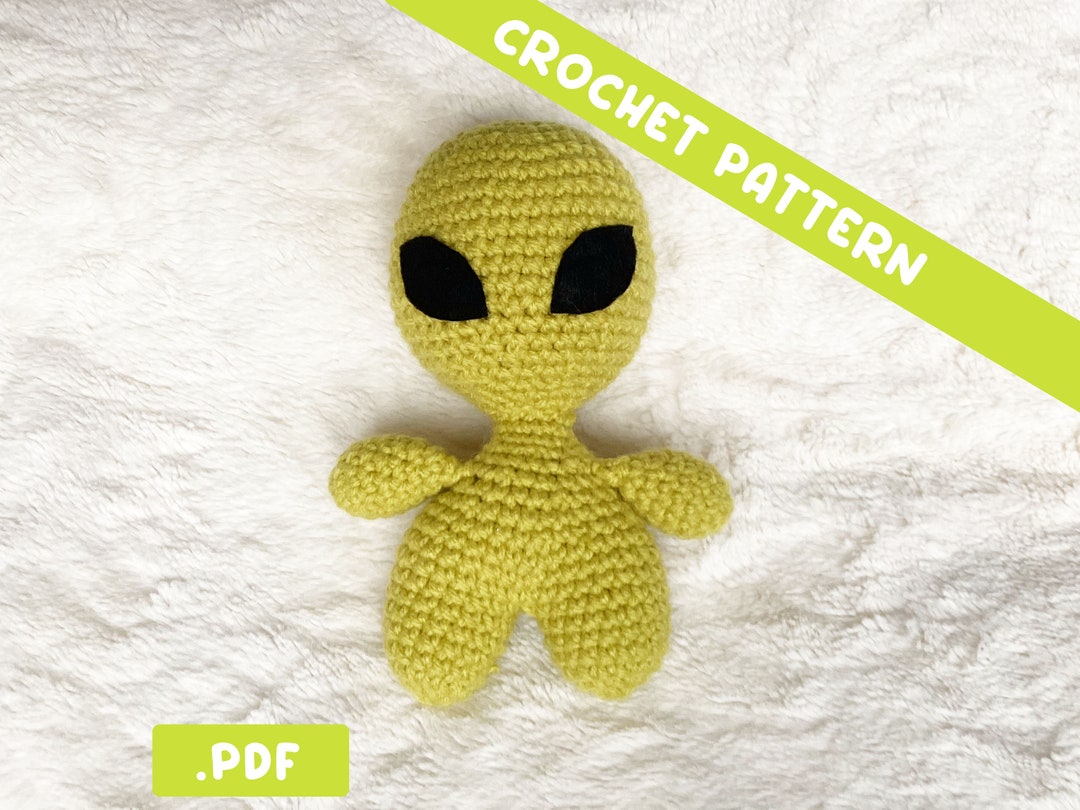Classic Green Alien Amigurumi Pattern - Digital Download Crochet ...