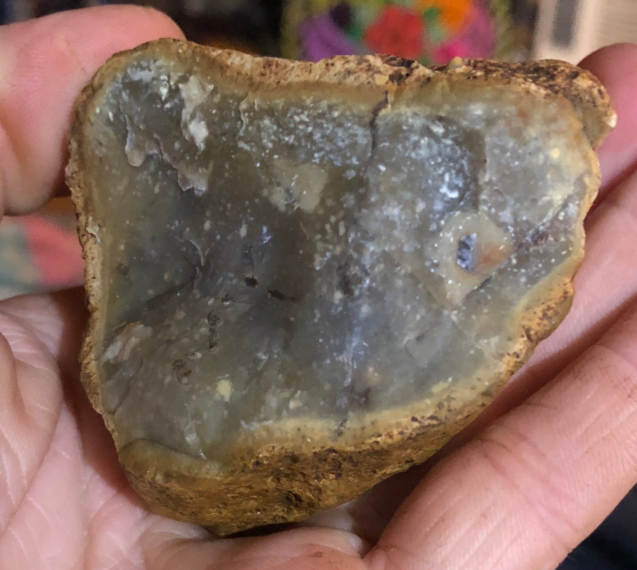 Translucent Multi Color Texas Flint Chert for Knapping Blue Green Gray ...