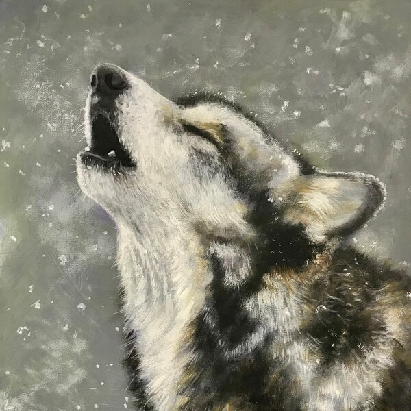 The Howling Painting - Etsy