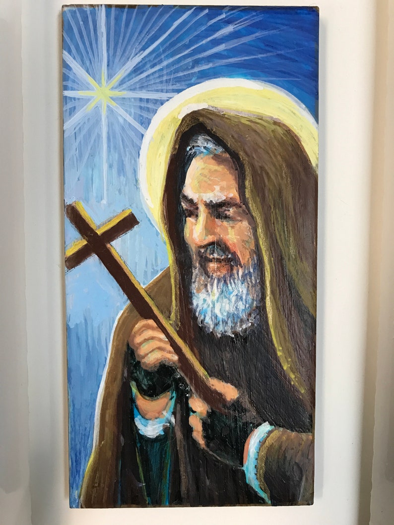 Icon of St. Padre Pio Later Years - Etsy