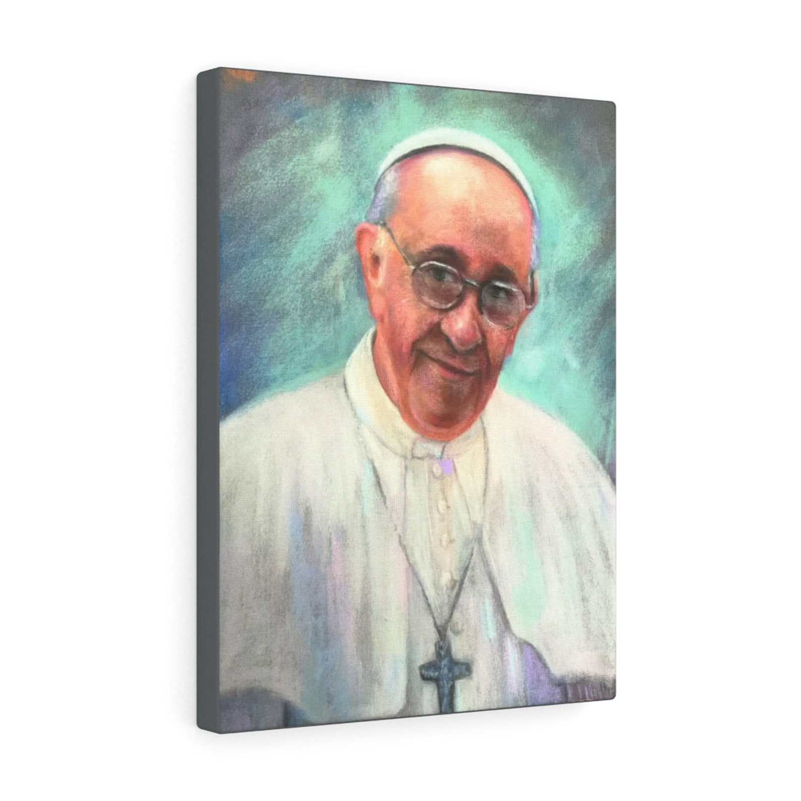Pope Francis Portrait, Roman Catholic Art Giclee, Fine Art Reproduction ...
