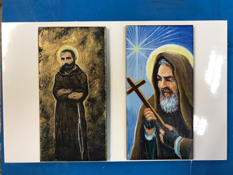 Icon of St. Padre Pio - Later Years - Etsy