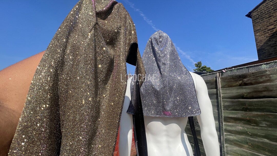 2 X Sparkly Glitter Luxury Durag Pack Set Gold Silver Pink Blue Lrochaé ...