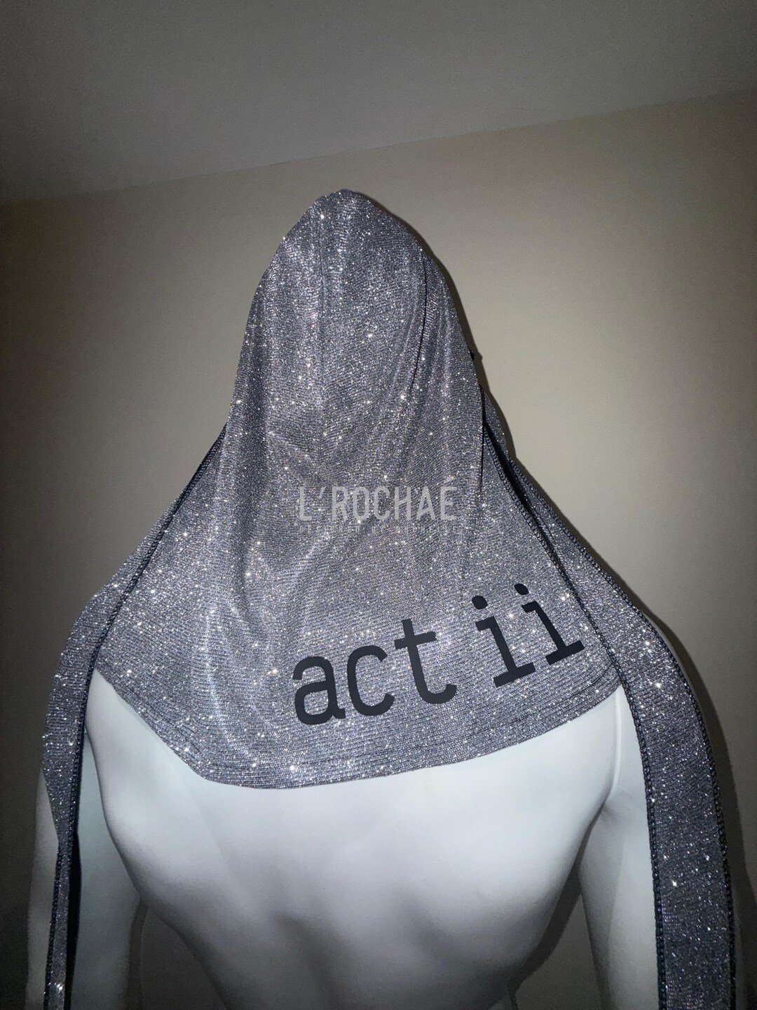 Act Ii Silver Cowboy Carter Tour Durag - Shungite Sparkly Glitter ...