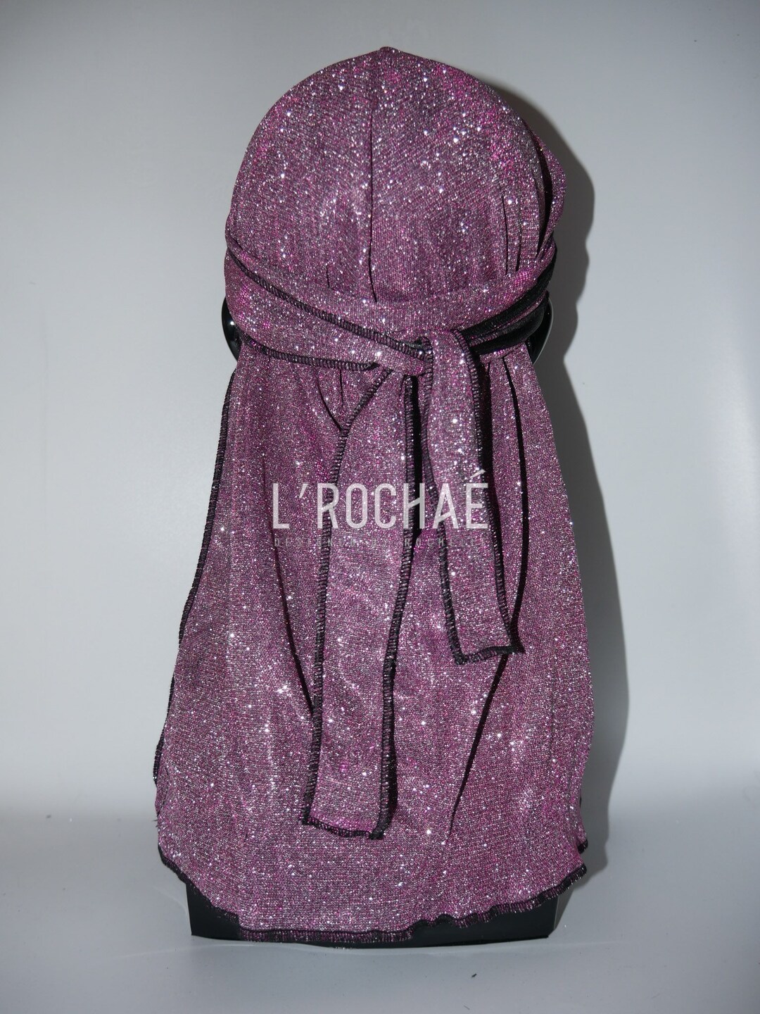 Pink Sapphire - Dark Pink Sparkly Glitter Durag L’rochaé - Etsy Israel