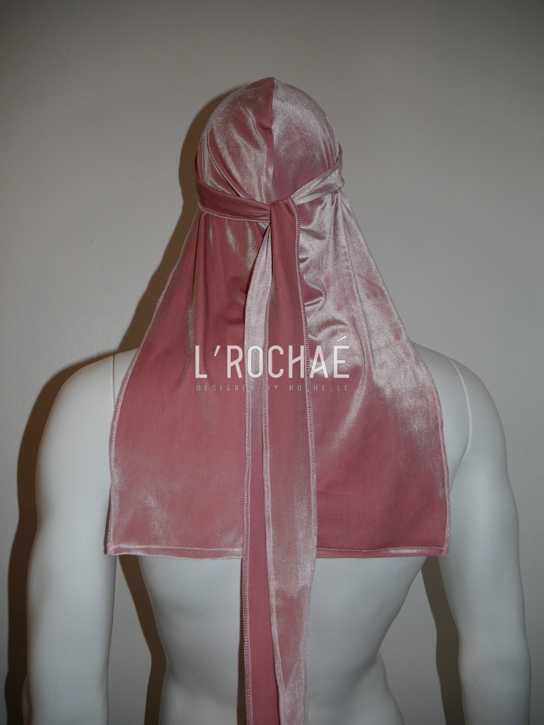 MIDI Candyfloss - Baby Pink Plain Velvet Velour Luxury Durag L’rochaé ...