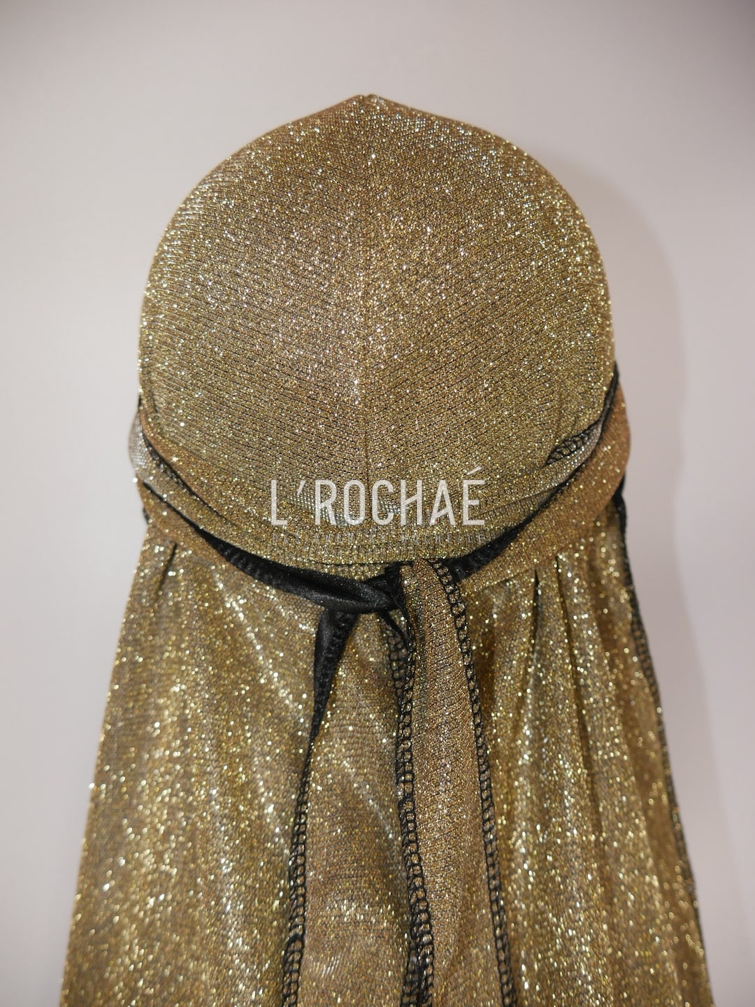 Golden Lemurian Light Gold/light Silver Sparkly Glitter Luxury Durag ...