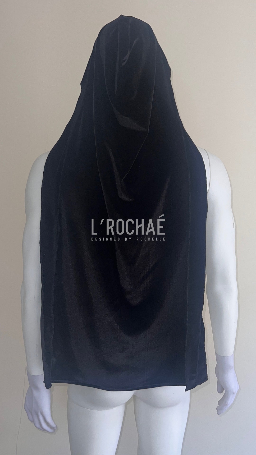 Oreo’n - LONGLINE Plain Black Velvet Velour Luxury Durag L’rochaé - Etsy