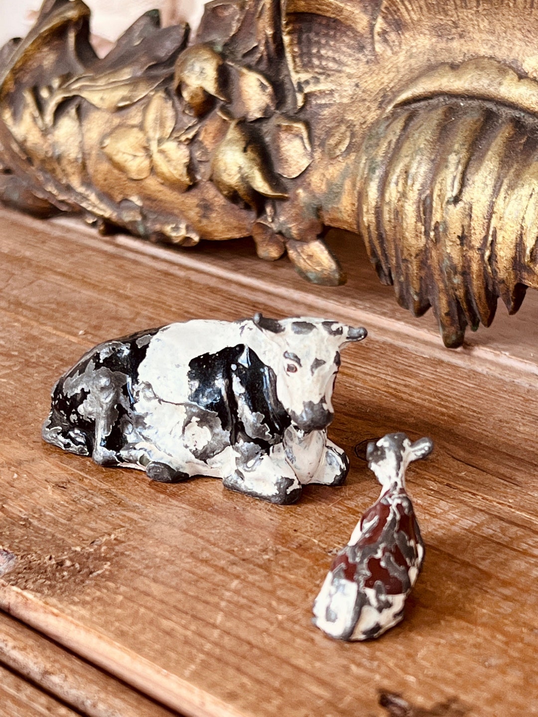 Britains Ltd Home Farm Series Heifer and Calf Miniature Lead Models ...