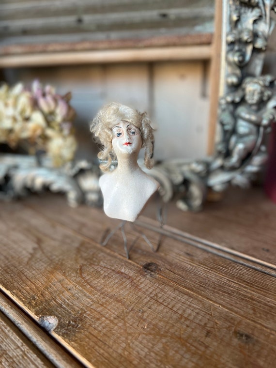 Antique Boudoir Wax Half Doll 1920s Rare Chalkware Half - Etsy Canada