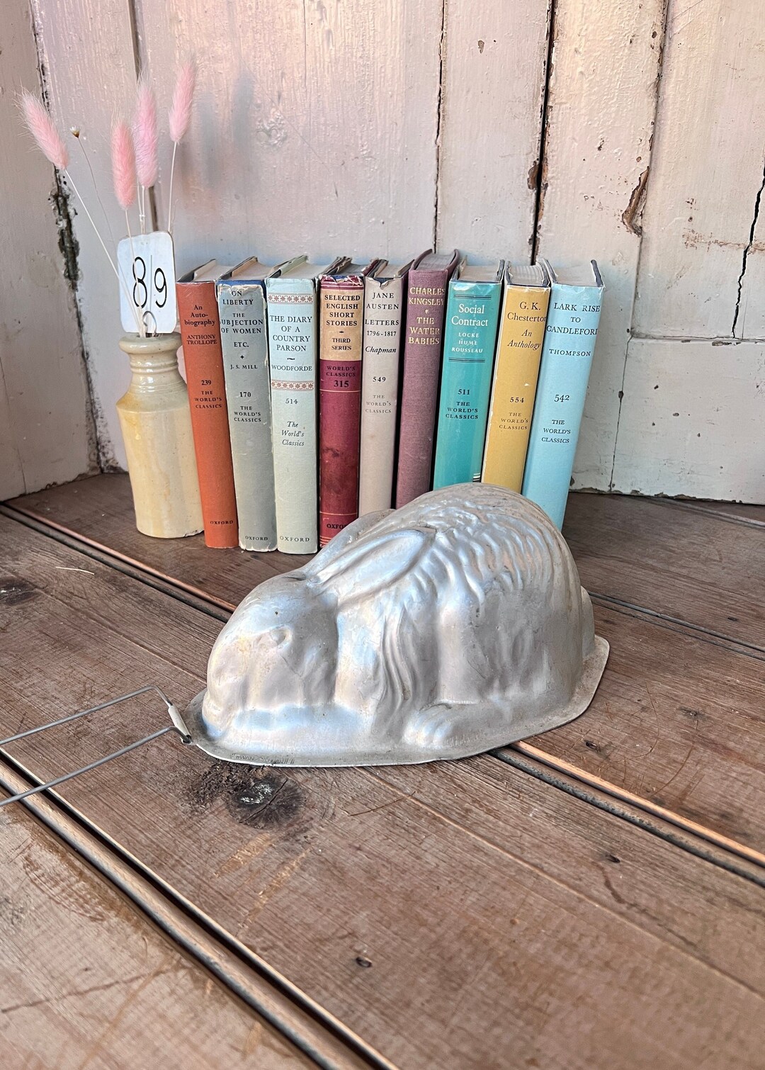 Tin Rabbit Mould Jelly Mould Farmhouse Kitchen Cottage - Etsy