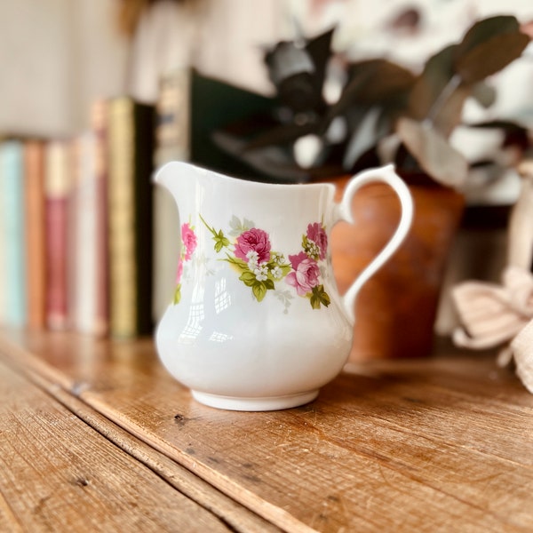 Milk Jug With Rose Pattern - Etsy