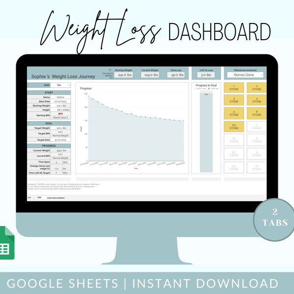 Workout Tracker Dashboard Etsy Workout Tracker Dashboard Etsy