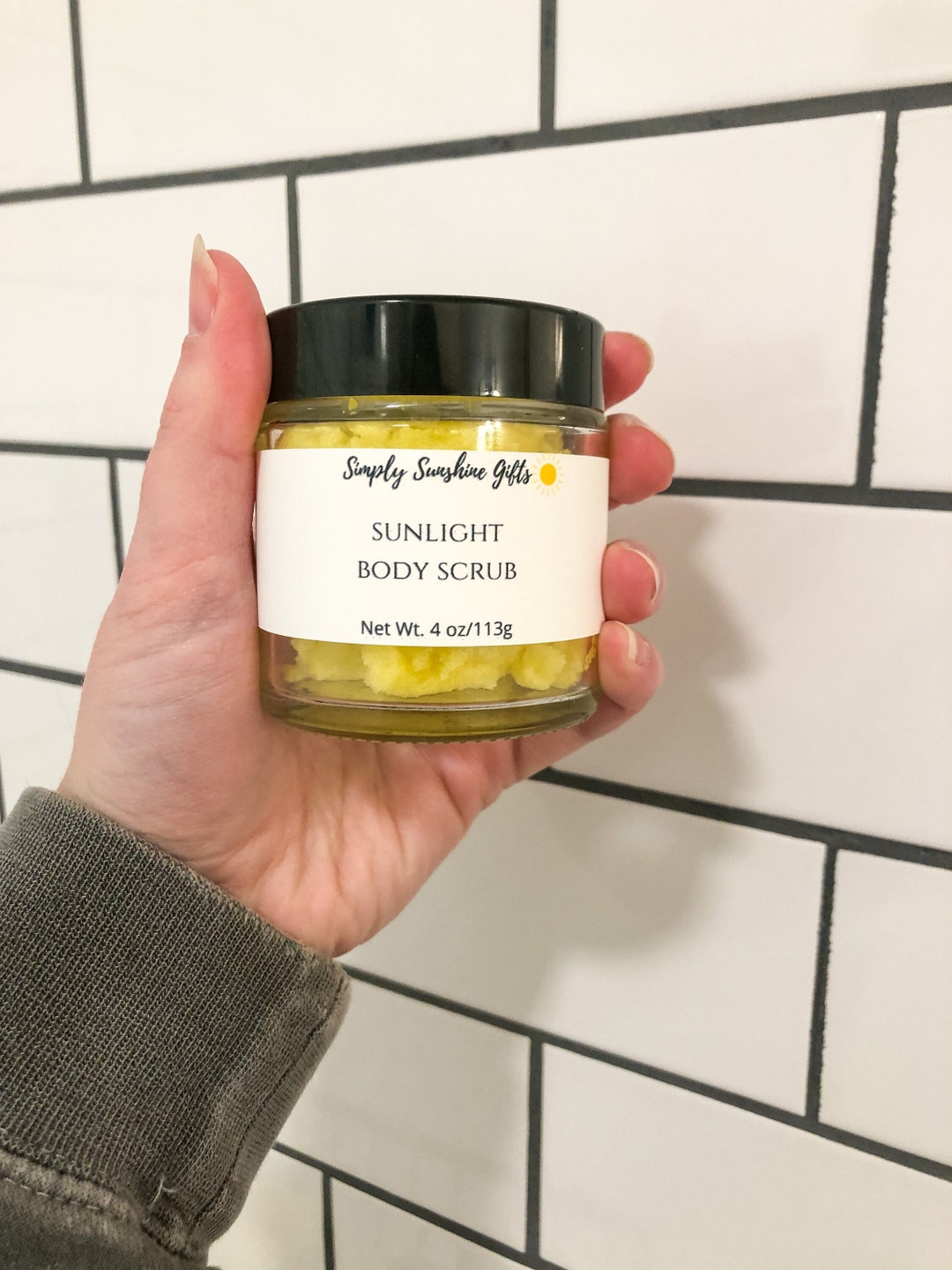 Sunlight, Lemon Body Scrub, Exfoliating Sugar Scrub, Mental Health Gift ...