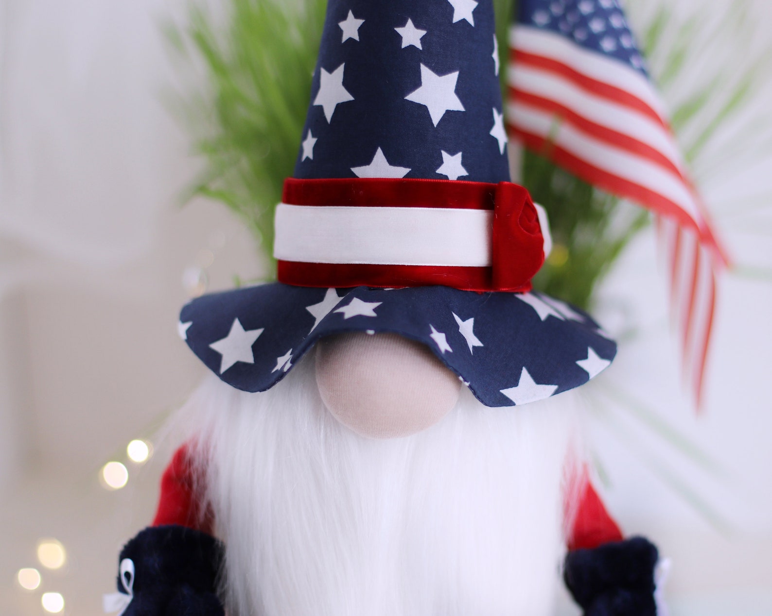 Patriotic Gnome Decor With American Flag for Independence Day - Etsy