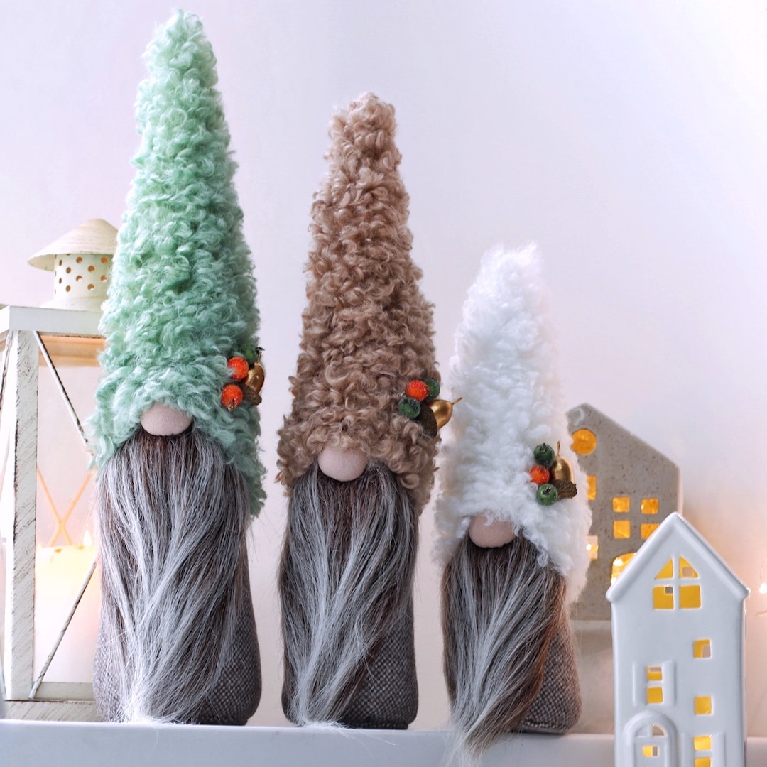 Set of Three Forest Gnomes Forest Gnome Woodland Gnome Handmade Home ...